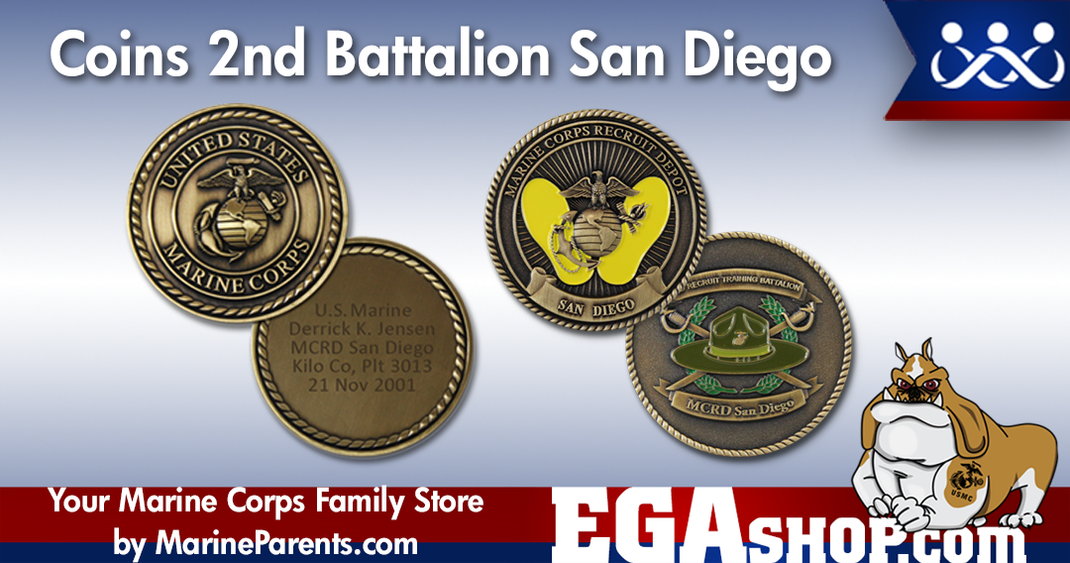 Coins: 2nd Btn San Diego – The EGA Shop by Marine Parents